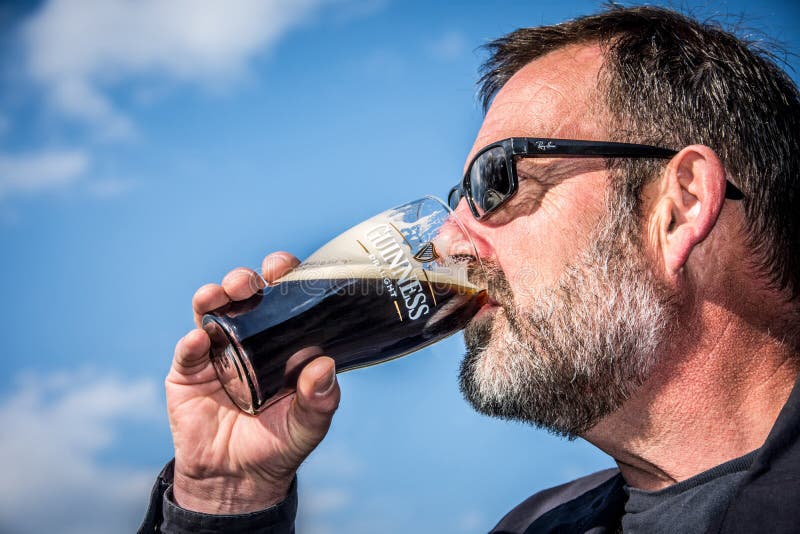 Two Pints of Beer Served at the Guinness Brewery Editorial Photography ...