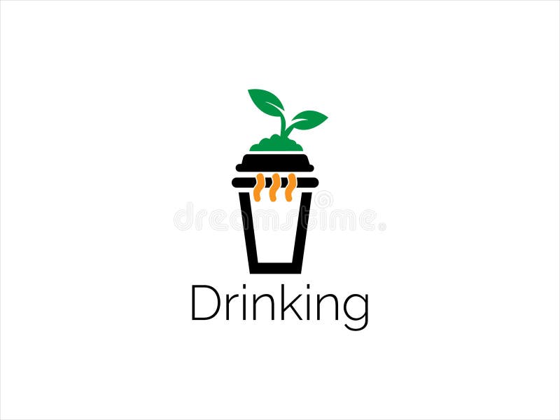 Drinking logo stock vector. Illustration of outline - 322010055