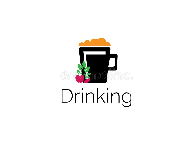 Drinking logo stock vector. Illustration of mark, liquid - 322010067