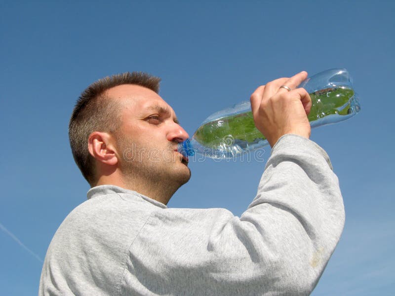 Drinking man stock image. Image of neck, beard, weather - 9476253
