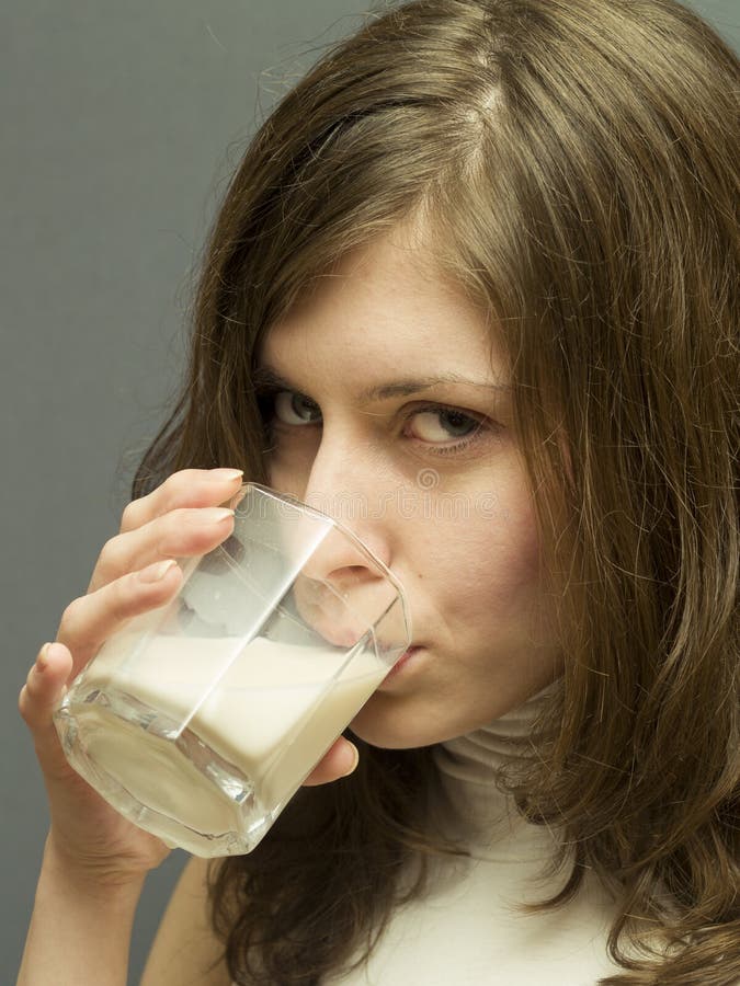 Drinking milk stock image. Image of enjoyment, product - 12762505