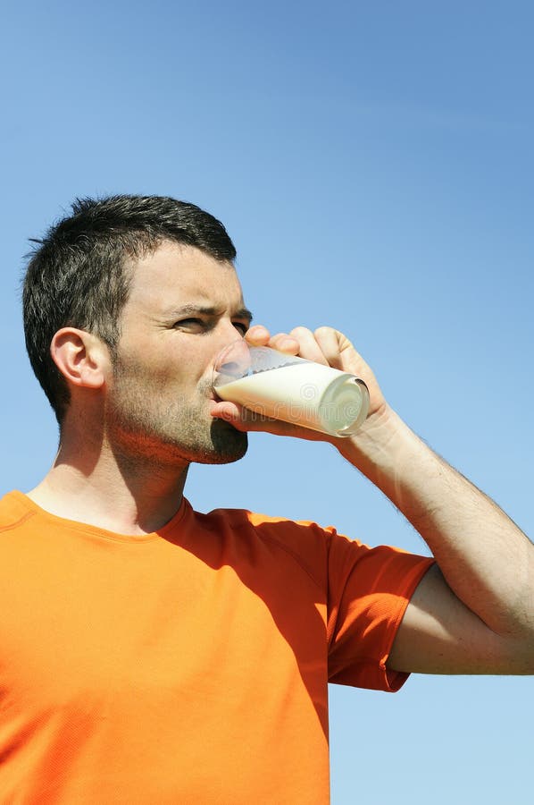 Drinking milk stock image. Image of portrait, life, drinking - 19591571