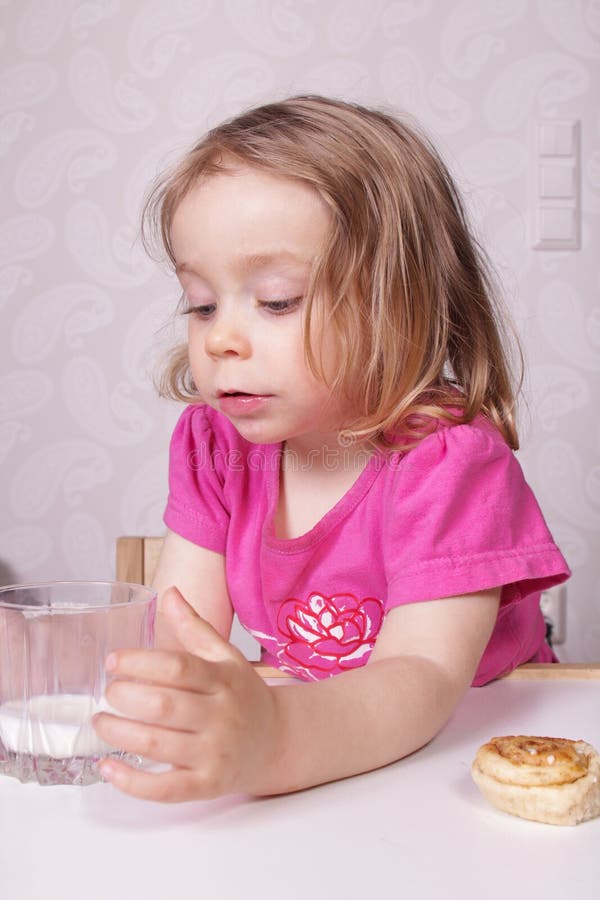 Drinking milk stock image. Image of preschool, healthy - 24843023