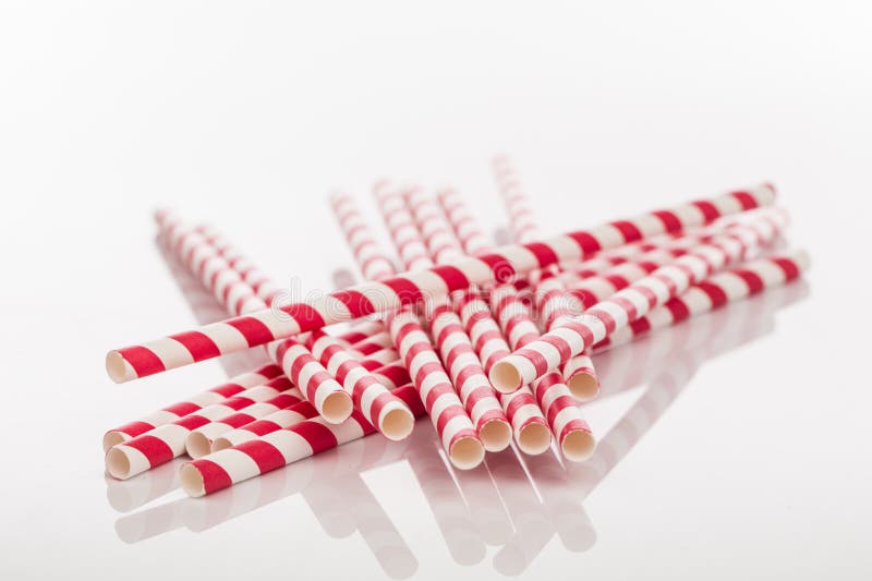 Drinking paper straw stock image. Image of white, isolated - 274774899