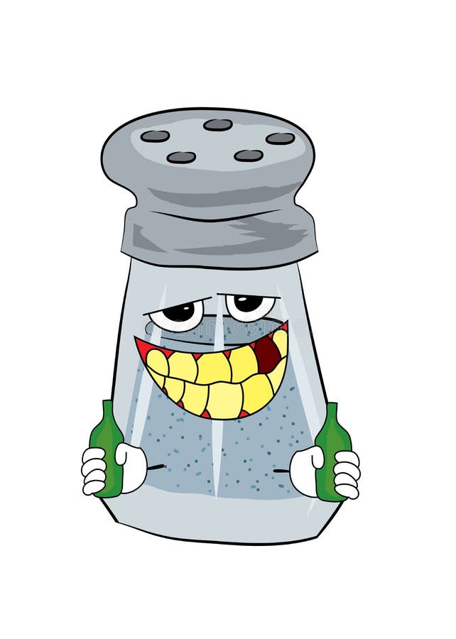 Sad salt cartoon stock illustration. Illustration of upset - 48898881