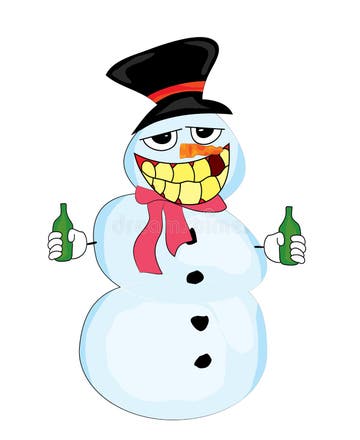 Drinking Snowman Cartoon Stock Illustrations – 115 Drinking Snowman ...