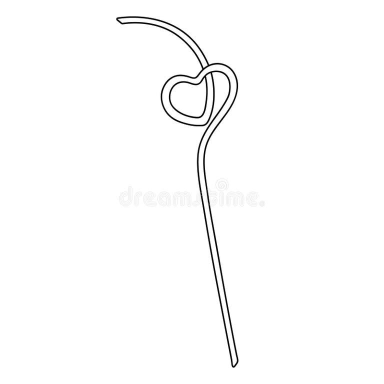 Drinking Straw. the Plastic Straw for Drinks is Twisted in the Shape of ...