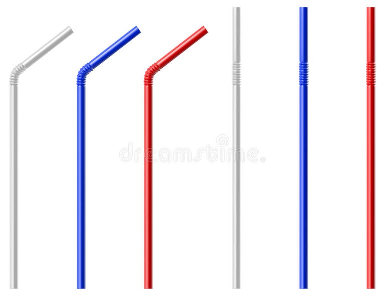 Drinking straw stock vector. Illustration of shiny, reflection - 87788045