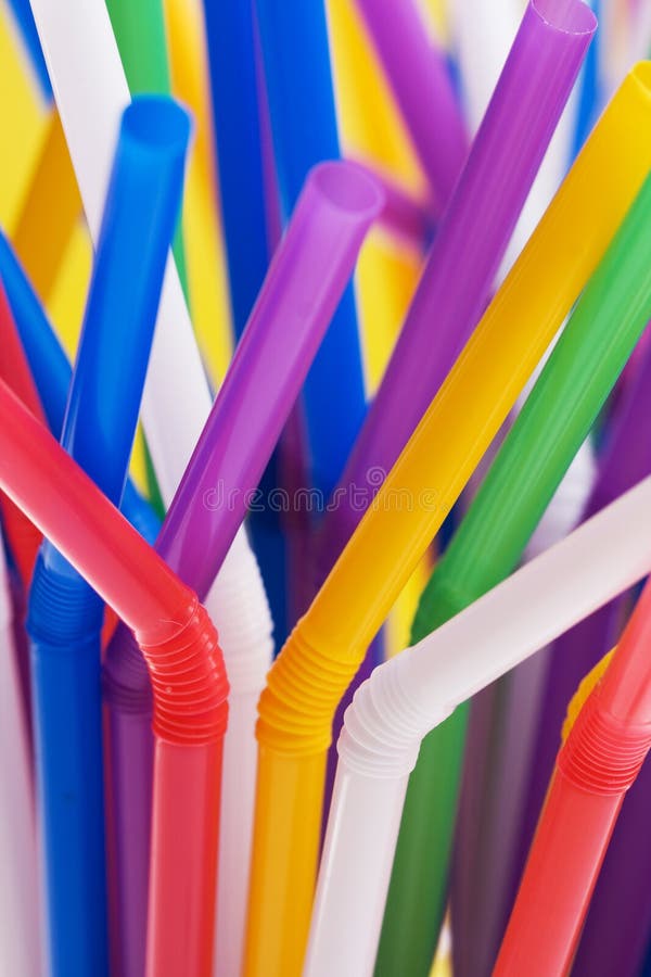 Drinking straws stock image. Image of rainbow, closeup - 10911899