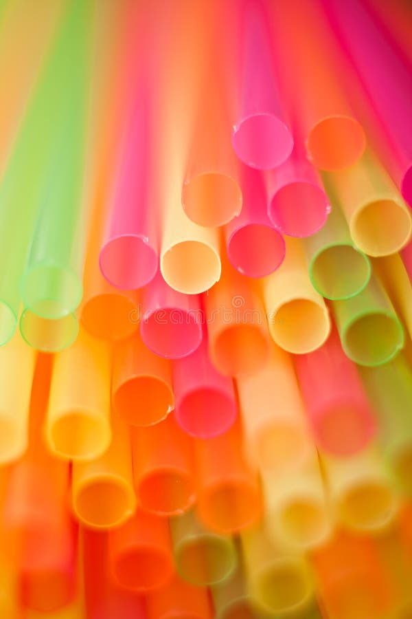 Drinking straws stock image. Image of round, side, closeup - 17384633