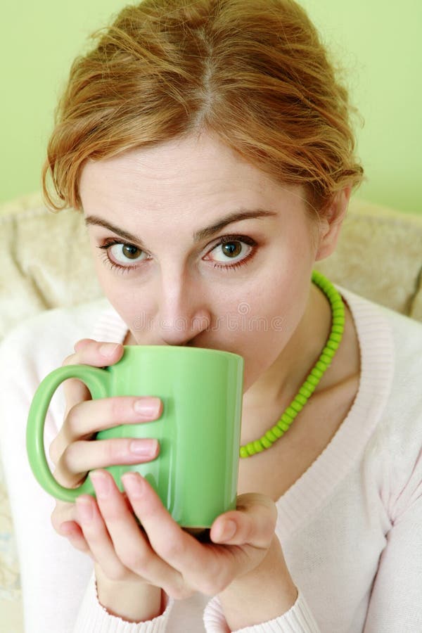 Drinking tea stock photo. Image of breakfast, rest, face - 11948136