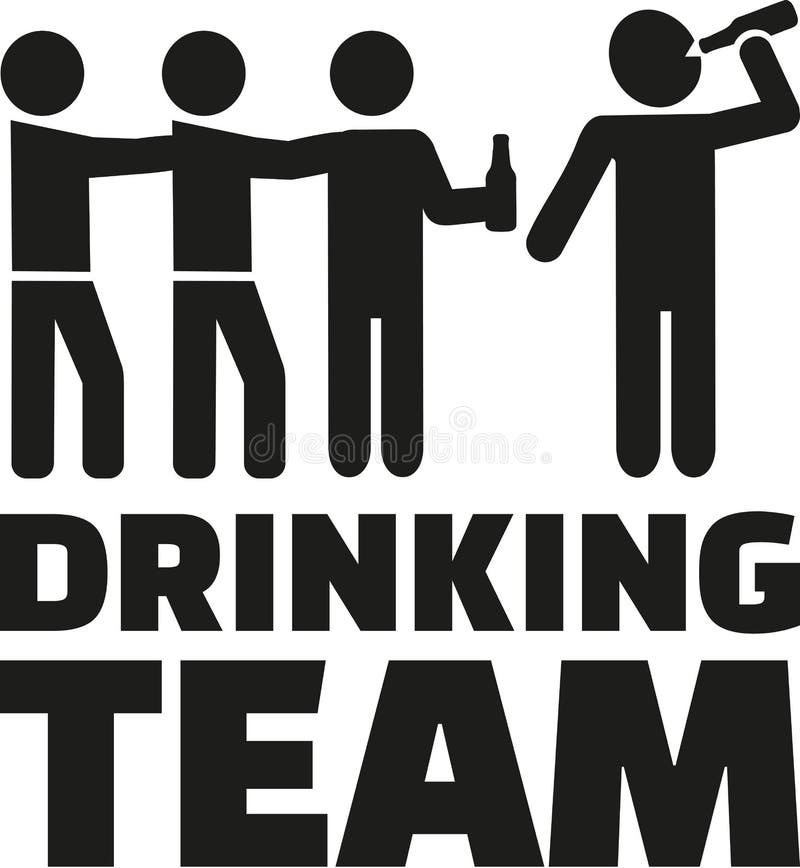 Drinking Beer Bong Teamwork Stock Vector - Illustration of alcoholism ...