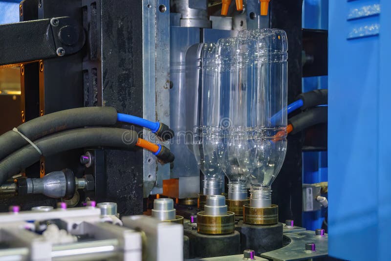 The Drinking Water Bottle Manufacturing Process by Blow Mold Machine ...