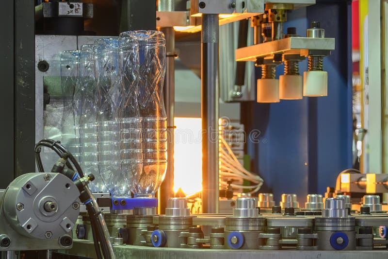 The Drinking Water Bottle Manufacturing Process by Blow Mold Machine ...