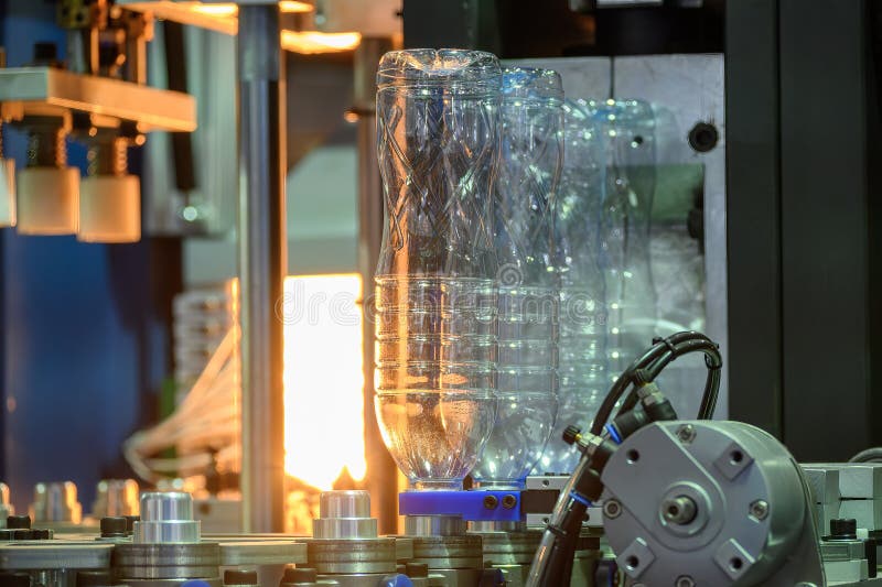 The Drinking Water Bottle Manufacturing Process by Blow Mold Machine ...