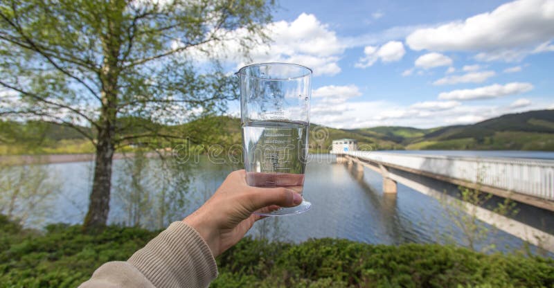 Drinking water from dam stock image. Image of mineral - 53732243