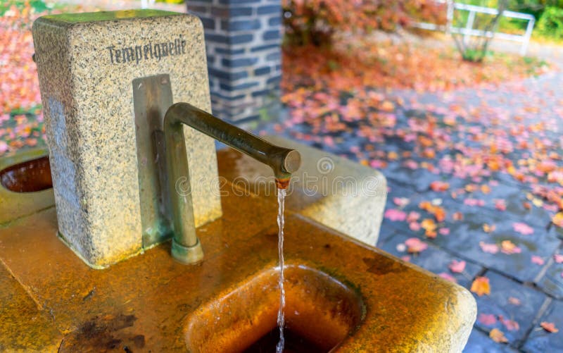 Drinking Water Healing Spring in Bad Steben Stock Photo - Image of ...
