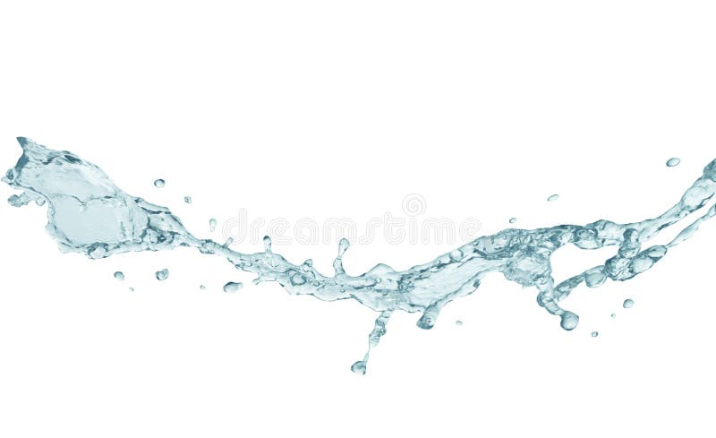 Drinking Water Isolated on White Background Stock Photo - Image of ...