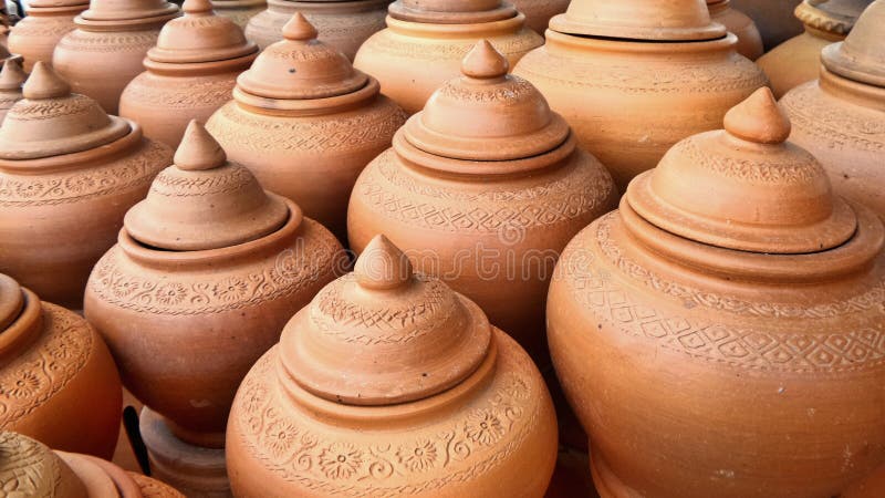 Drinking water pot stock photo. Image of clay, water - 56960462