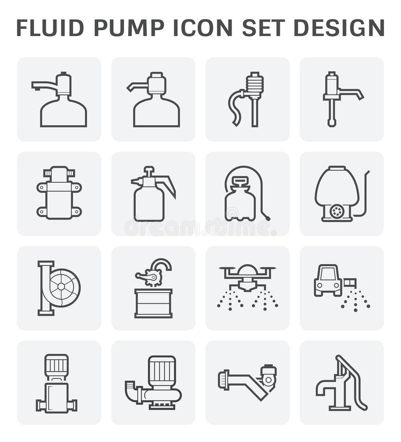 Fluid pump icon stock vector. Illustration of distribution - 136919093