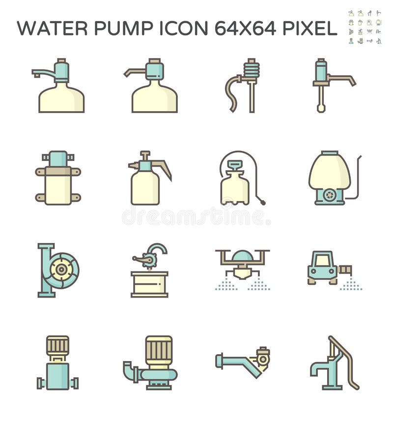 Drinking water pump icon stock vector. Illustration of agricultural ...