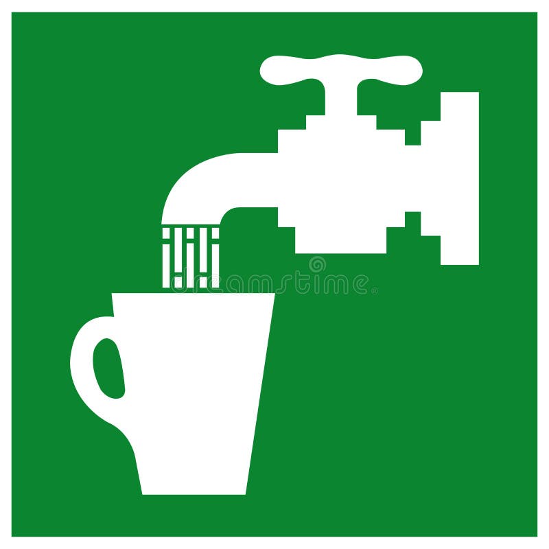 Clean Drinking Water Symbol Stock Illustration - Illustration of ...