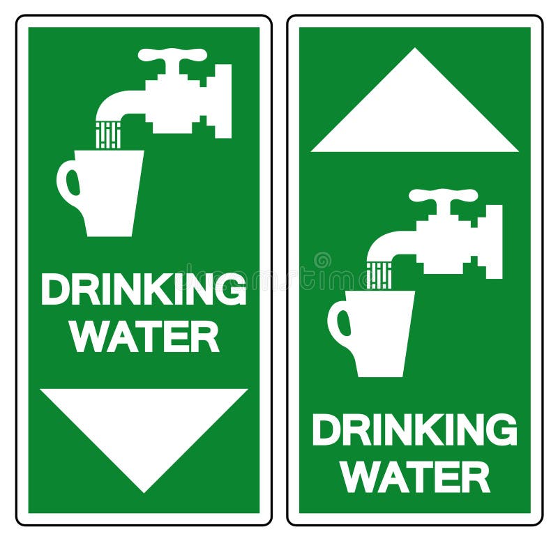 Not Drinking Water Symbol Sign, Vector Illustration, Isolate on White ...