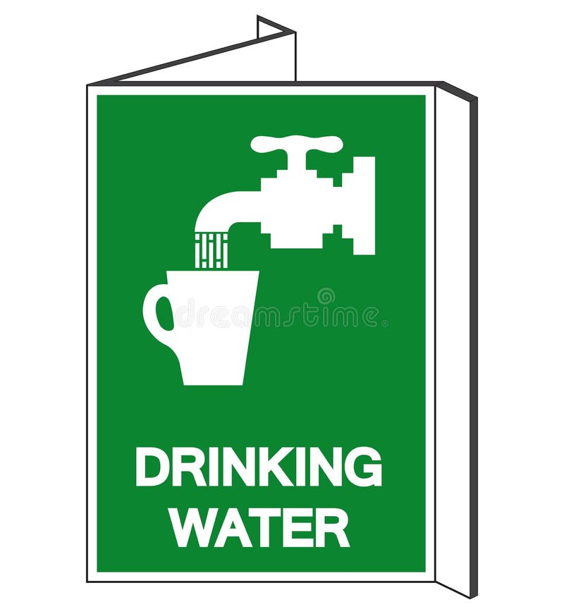 Drinking Water Symbol Sign ,Vector Illustration, Isolate on White ...