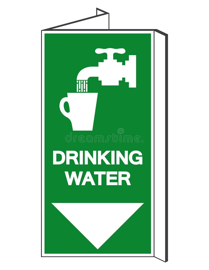 Drinking Water Symbol Sign ,Vector Illustration, Isolate on White ...