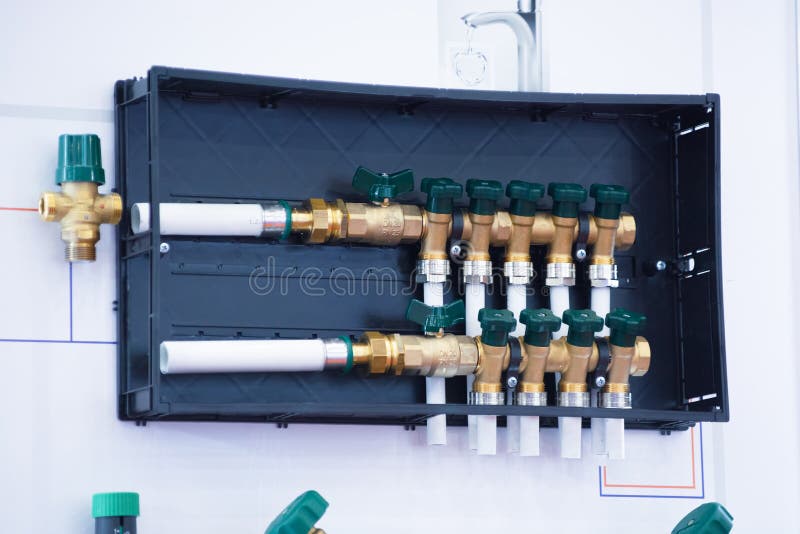 Drinking Water System. Control Valves, Valves and Actuators Stock Photo ...