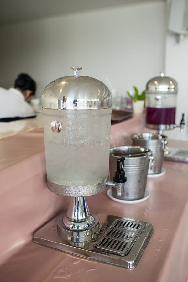 Drinking Water Tanks. Drinking Tank Container with Cool Water in ...