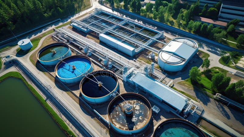 Drinking Water Treatment Facility Stock Image - Image of farm ...