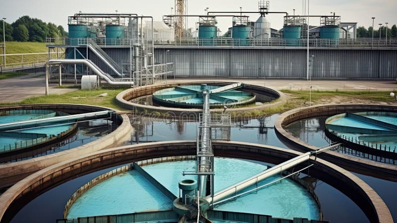 Drinking Water Treatment Facility Stock Image - Image of landscape ...
