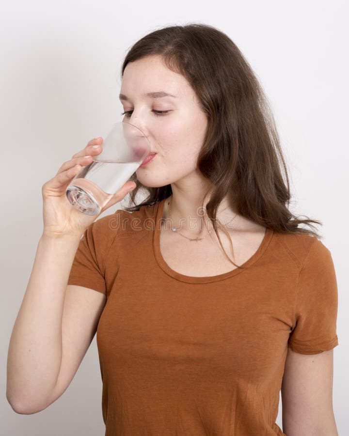 Drinking water stock image. Image of hydrate, diet, beautiful - 102269033