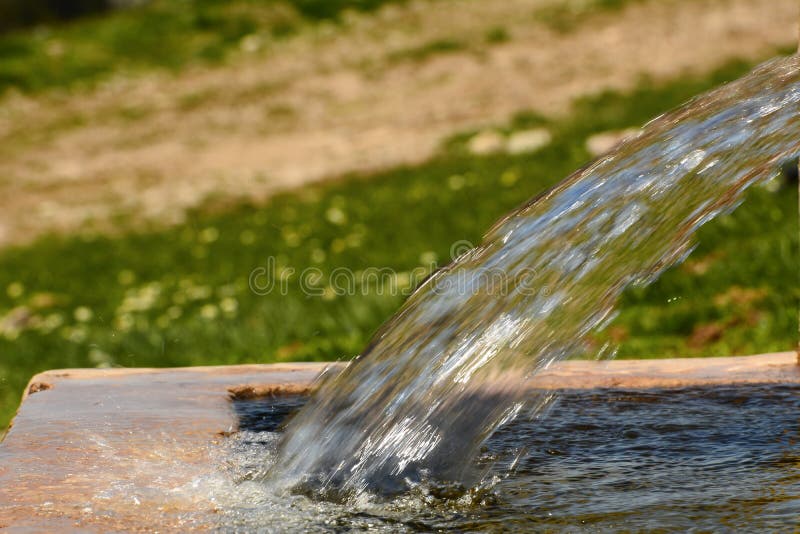 Drinking Waters and Natural Spring Waters Stock Photo - Image of ...