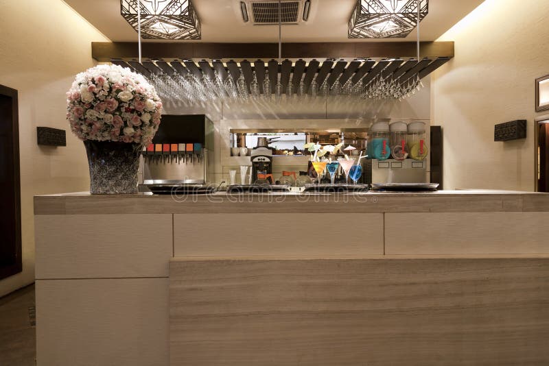 Drinks bar at a restaurant stock photo. Image of celebration - 21558796