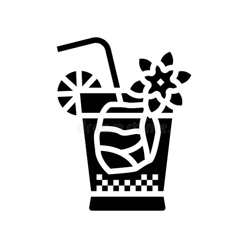Drinks Disco Party Glyph Icon Vector Illustration Stock Illustration ...