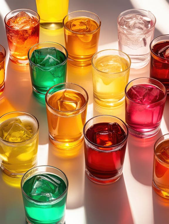 Drinks in Glasses stock photo. Image of glassware, social - 376582424