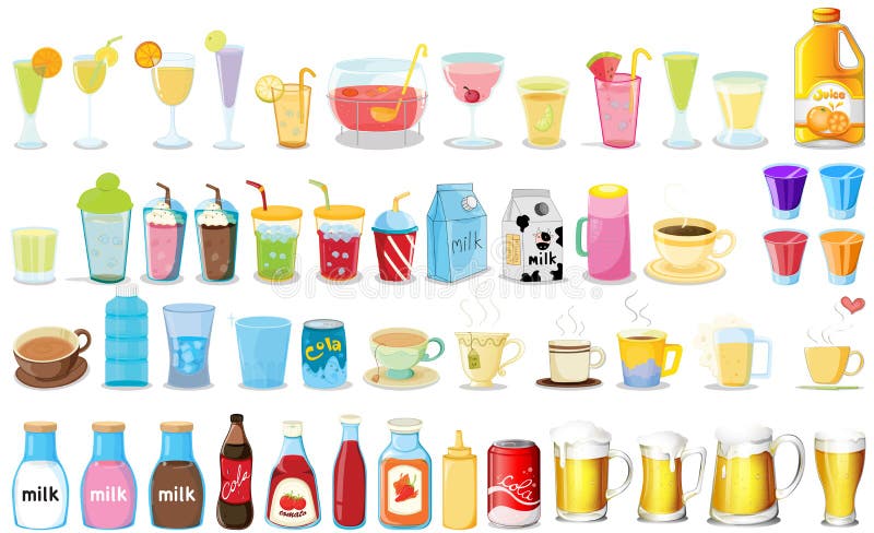 Fancy drink cocktails stock vector. Illustration of marry - 13527261