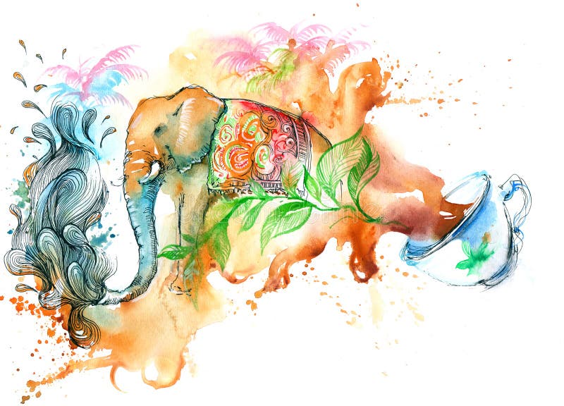 Painting Flavor Ceylon Tea Stock Illustrations – 2 Painting Flavor ...