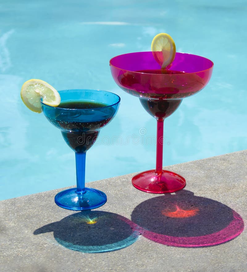 Drinks by the pool stock image. Image of bright, refreshment - 30934219