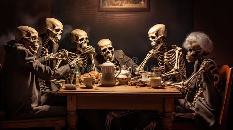 Skeleton Drinks Coffee Stock Illustrations – 16 Skeleton Drinks Coffee ...