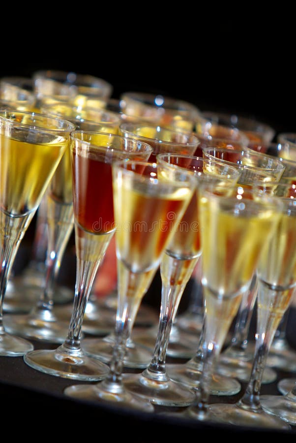 Drinks on a Tray stock photo. Image of golden, drinking - 7328664