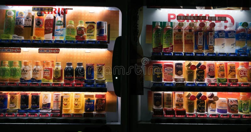 Drinks Vending Machine with Variety of Choices Editorial Stock Image ...