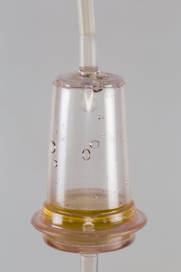 Disposable Set for Intravenous Drip Infusion with Removed Protective ...