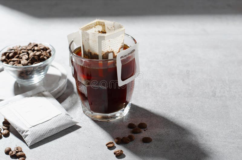 Drip Coffee Bag in a Cup, Coffee Trend, Quick Way To Brew Ground Coffee ...