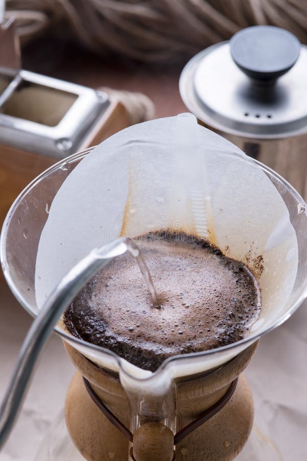 Drip Coffee Espresso stock image. Image of coffee, paper - 49624731