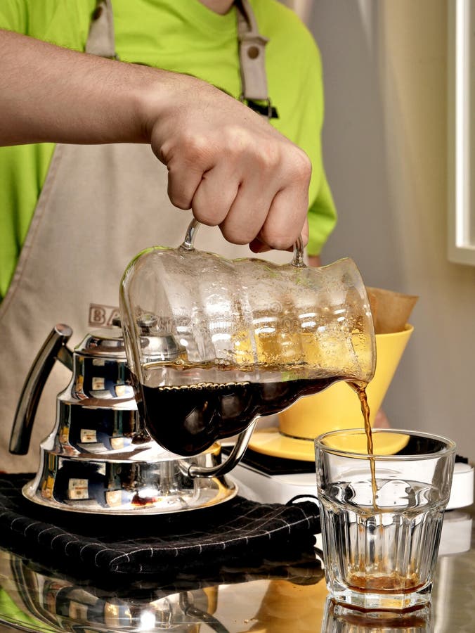 Drip Coffee - Coffee Made by Passing Boiling Water through a Perforated ...