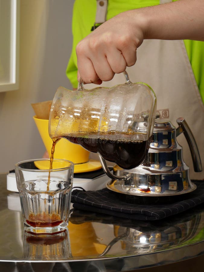 Drip Coffee - Coffee Made by Passing Boiling Water through a Perforated ...