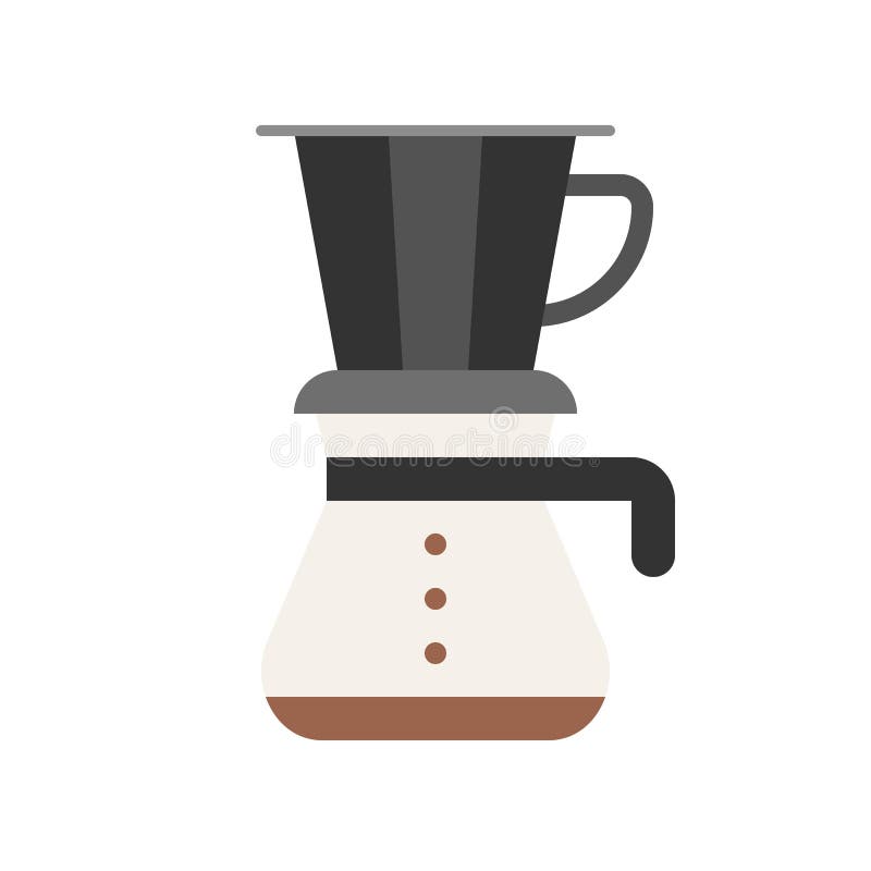Drip Coffee Vector, Coffee Related Flat Style Icon Stock Vector ...